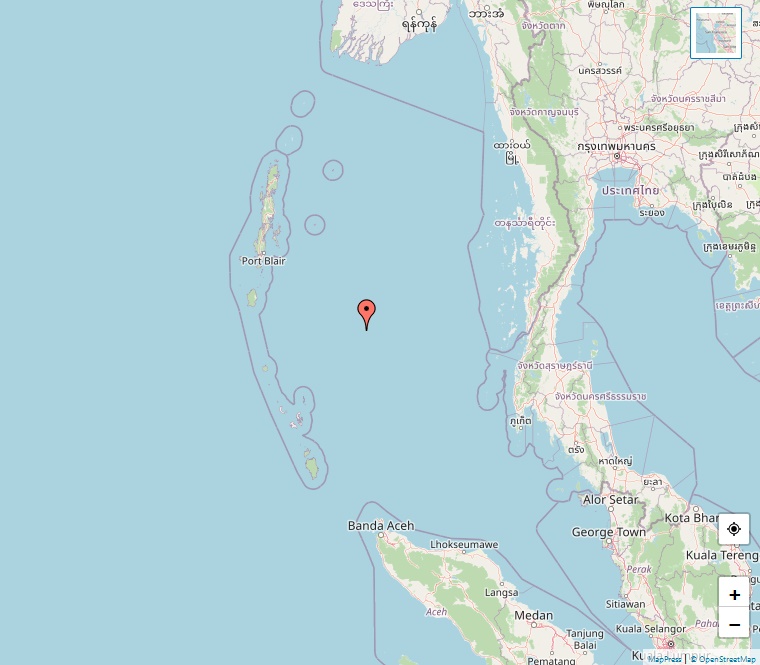 Andaman Sea Map