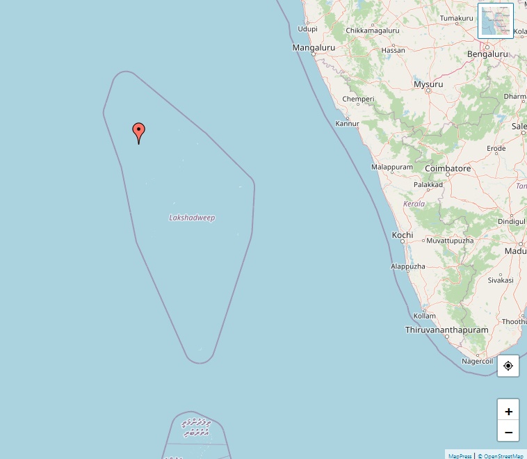 Laccadive Islands Map The Indian Ocean In 2022
